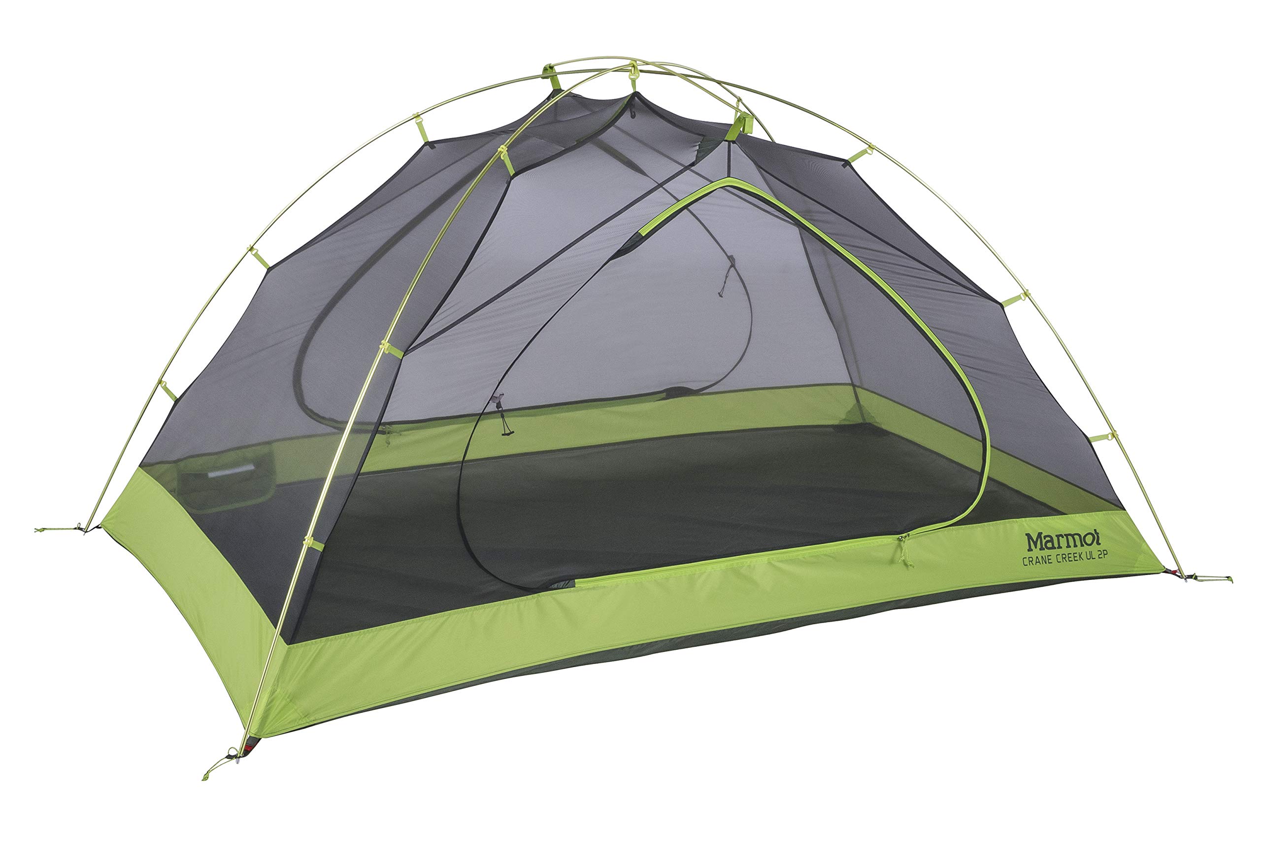 Marmot Crane Creek 2-Person Ultralight Backpacking and Camping Tent, Macaw Green/Crocodile