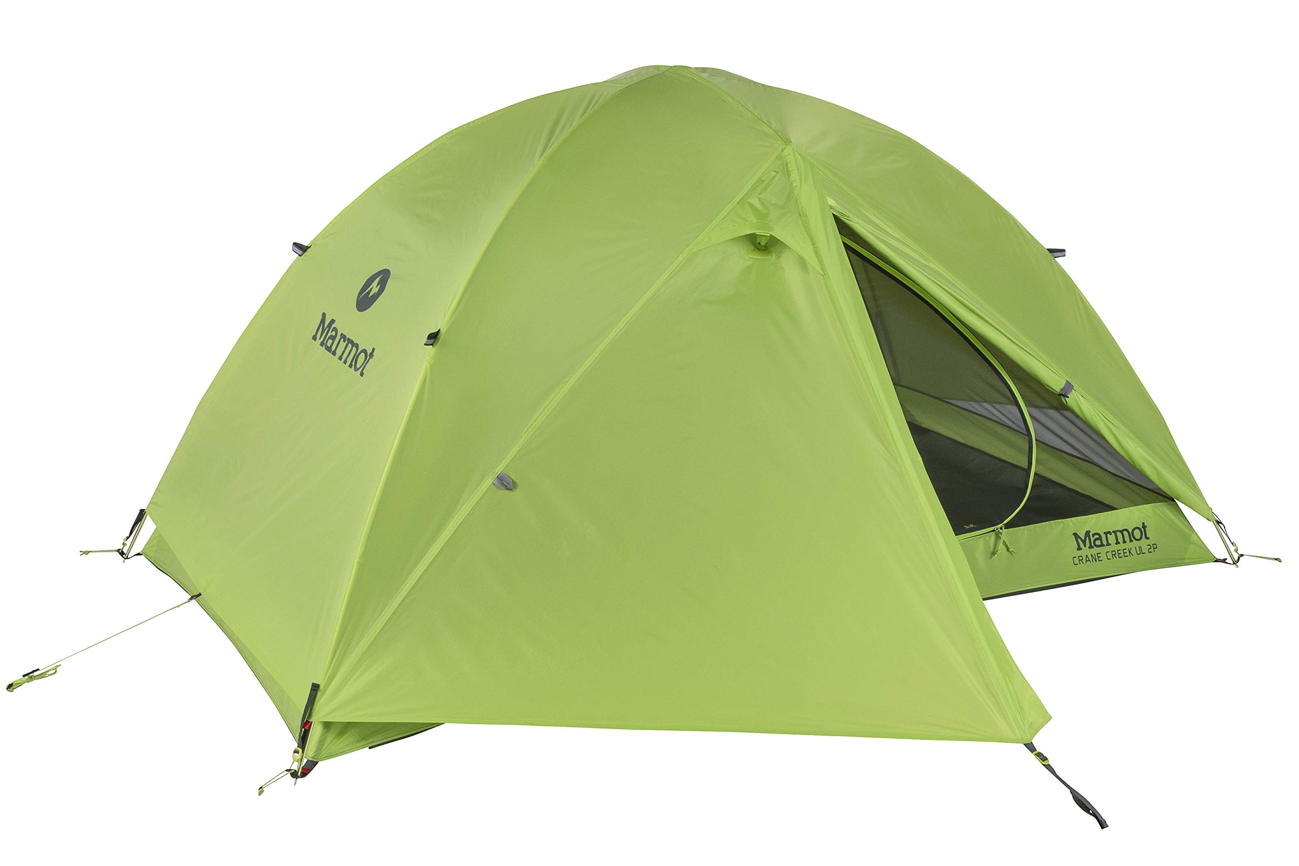 Marmot Crane Creek 2-Person Ultralight Backpacking and Camping Tent, Macaw Green/Crocodile