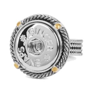 ginger snaps mixed metal spur stretch ring (standard size) sn96-13 interchangeable jewelry accessory