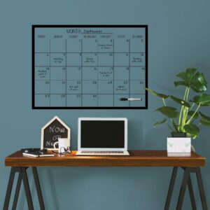 WallPops WPE2801 on Clear Monthly Calendar, Black