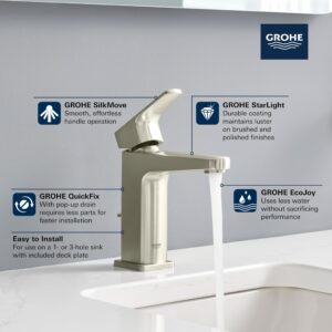 GROHE 23838000, Tallinn Single Hole Single-Handle Bathroom Faucet, Chrome, 4 Inch