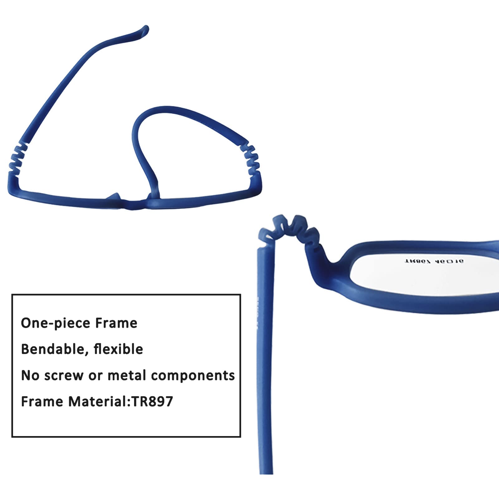 AQWANO Children Optical Glasses Frame TR90 Flexible Bendable One-piece Safe Eyeglasses Girls Boys Square