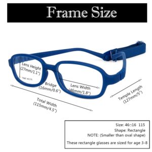 AQWANO Children Optical Glasses Frame TR90 Flexible Bendable One-piece Safe Eyeglasses Girls Boys Square