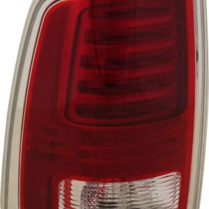 Garage-Pro NHTSA/DOT Compliant Tail Light Compatible With 2013-2018 Dodge Ram 1500 2500 3500 - Chrome CAPA With Bulb Driver Side - CH2800203C, 68093079AC