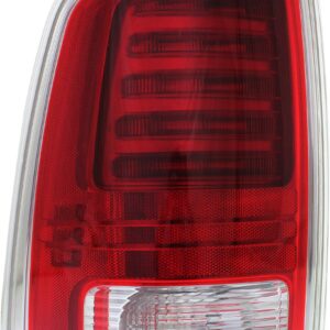 Garage-Pro NHTSA/DOT Compliant Tail Light Compatible With 2013-2018 Dodge Ram 1500 2500 3500 - Chrome CAPA With Bulb Driver Side - CH2800203C, 68093079AC