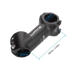 Tbest Bike Stem,Up Angled Bike Stem,Mountain Bike Stem,Wake Adjustable Bike ycle Handlebar Stem Suitable for Mountain Bike,Road Bike,BMX, Carbon Road Bike stem