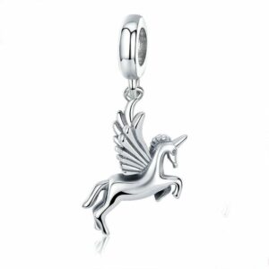 unicorn charm 925 sterling silver pet charm beads for fashion charms bracelet & necklace