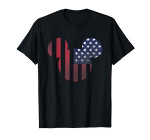 disney mickey mouse americana ears shape t-shirt