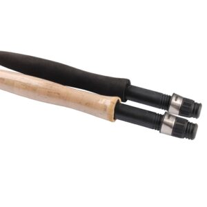 Rosewood 6'6'' Telescopic Fly Fishing Rod EVA Handle with Cork Handle Designed in USA Made in China (Cork Handle)