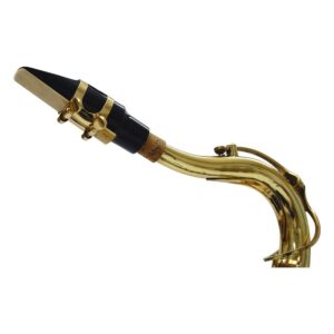 Libretto Tenor Saxophone Mouthpiece Kit, Giftable Standard Mouthpiece Set: ABS 5C Mouthpiece, Plastic Cap, Gold Lacquered Ligature. Finely Designed for Beginners and Intermediates