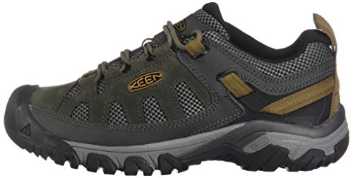 KEEN Men's Targhee Vent Hiking Shoe, Raven/Bronze Brown, 9 M US