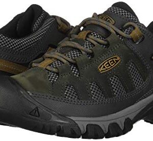 KEEN Men's Targhee Vent Hiking Shoe, Raven/Bronze Brown, 9 M US