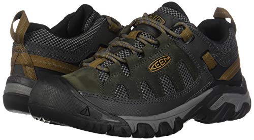 KEEN Men's Targhee Vent Hiking Shoe, Raven/Bronze Brown, 9 M US