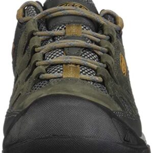 KEEN Men's Targhee Vent Hiking Shoe, Raven/Bronze Brown, 9 M US