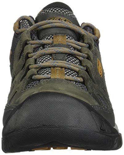 KEEN Men's Targhee Vent Hiking Shoe, Raven/Bronze Brown, 9 M US