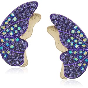 Betsey Johnson Pave Butterfly Stud Earrings