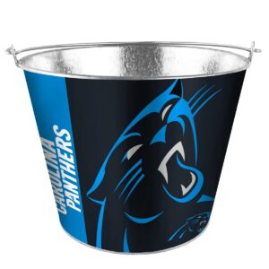 boelter brands nfl carolina panthers bucket 5 quart hype design, team colors, one size