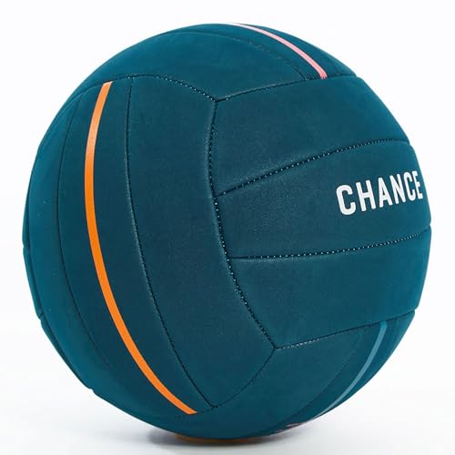 Chance Soft Volleyball - Waterproof Indoor/Outdoor Beach/Pool All-Ages Recreational Training Ball (Size 5) (Celine - Teal)