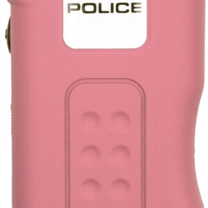 POLICE Stun Gun 628 - Rechargeable with LED Flashlight Siren Alarm, Pink