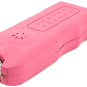 POLICE Stun Gun 628 - Rechargeable with LED Flashlight Siren Alarm, Pink