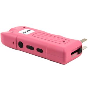 POLICE Stun Gun 628 - Rechargeable with LED Flashlight Siren Alarm, Pink