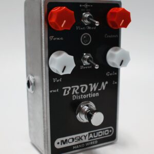 Mosky Audio BROWN Distortion Dual Toggle with Boost Option Hand-Wired Fast, Fast US Ship!