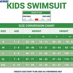 Cressi Kids Swimsuit Long Sleeve, Black/Pink, XL, X-Large