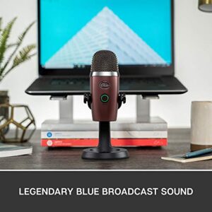 Blue Yeti Nano Premium USB Microphone for Recording, Streaming, Gaming, Podcasting on PC and Mac, Condenser Mic with Blue VO!CE Effects, Cardioid and Omni, No-Latency Monitoring - Red Onyx