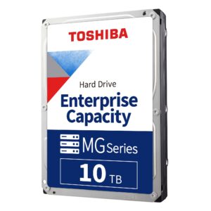 toshiba mg series enterprise 10tb 3.5’’ sata 6gbit/s internal hdd 7200rpm 550tb/year 24/7 operation. mg06aca10te