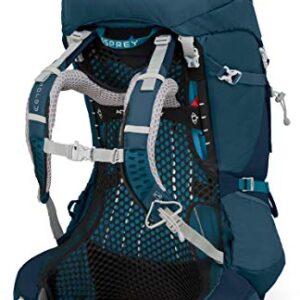 Osprey Aura AG 50 Women's Backpacking Backpack , Challenger Blue, Small