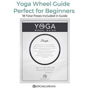 UpCircleSeven Yoga Wheel Set - Strongest & Most Comfortable Dharma Yoga Prop Wheel, 3 Pack for Back Pain Stretching & Backbends (12, 10, 6 inch) (Cyan)