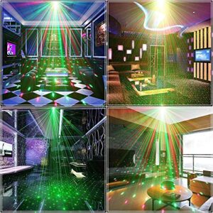 Party Lights,Disco DJ Lights Strobe Light Rave Stage Light Projector Effect Club Light Sound Activated with Remote Control for Parties Home Show Bar Club Birthday KTV DJ Pub Karaoke Christmas Holiday