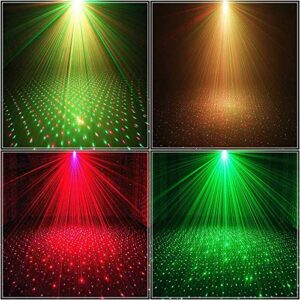 Party Lights,Disco DJ Lights Strobe Light Rave Stage Light Projector Effect Club Light Sound Activated with Remote Control for Parties Home Show Bar Club Birthday KTV DJ Pub Karaoke Christmas Holiday