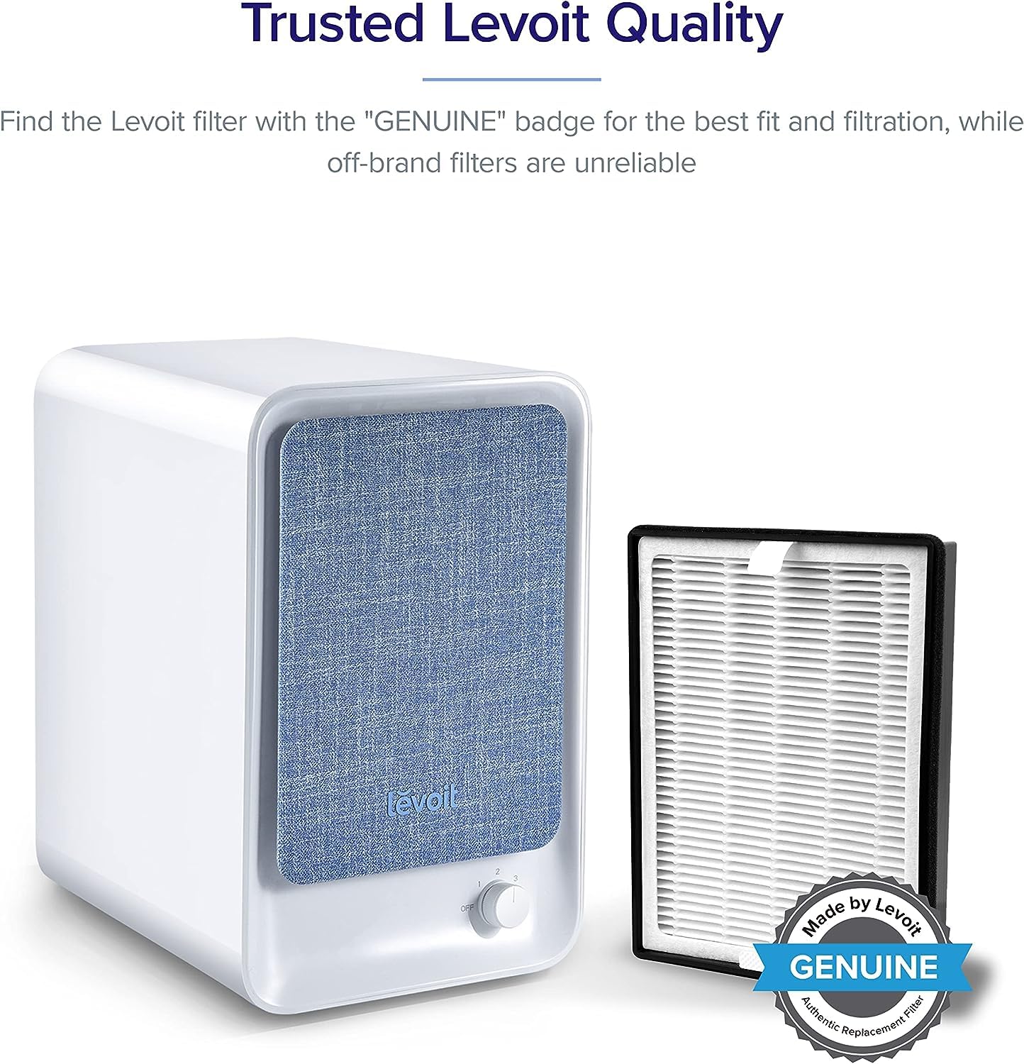 LEVOIT LV-H126 Air Purifier Replacement Filter, High-Efficiency Activated Carbon Filter, 3 Extra Pre-Filters, LV-H126-RF,Black