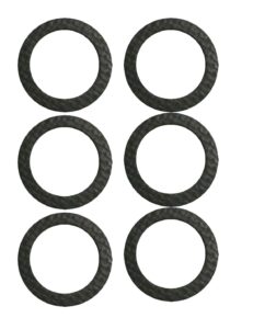 mission automotive 6-pack marine drain screw gasket - compatible with most lower units and seawater pumps - comparable to sierra international (tm) 18-2945-9