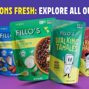 Fillo's Tex Mex Pinto Beans - Ready to Eat Beans, Gluten-Free, Preservative-Free, Microwavable, Non-GMO, Vegan Friendly, Plant Protein, 10 oz Pk of 6