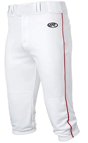 Rawlings Boys Ylnchkpp Pant, White/Red, XX-Large US