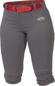 rawlings womens wlnch-gr-89 pant, graphite, medium us