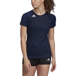 adidas women's quickset jersey, collegiate navy/collegiate navy/white, xx-small