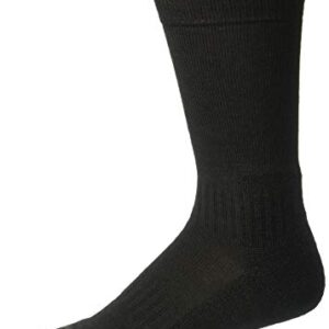 Bridgedale Men's Lightweight Boot Height - Merino Endurance Socks, Black, Large