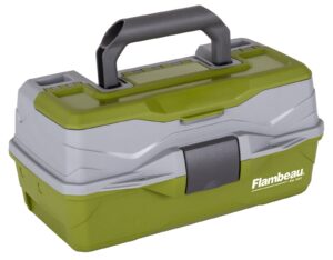 flambeau outdoors hard tackle boxes flambeau 6381tb 1- tray hard tacklebox-green