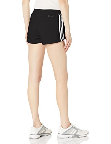 adidas Women's Pacer 3-Stripes Woven Shorts, Core Black/White, X-Large