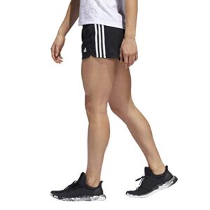 adidas Women's Pacer 3-Stripes Woven Shorts, Core Black/White, X-Large