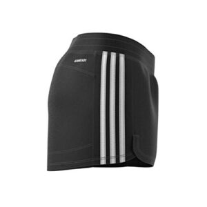 adidas Women's Pacer 3-Stripes Woven Shorts, Core Black/White, X-Large