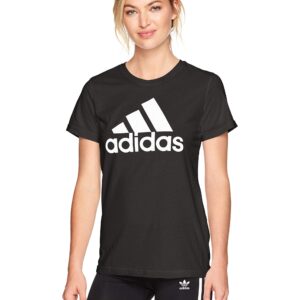 adidas womens Badge of Sport Graphic Tee Black X-Small