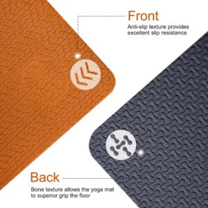 IUGA Yoga Mat Non Slip Anti-tear Yoga Mats Eco Friendly Hot Yoga Mat Thick Workout & Exercise Mat for Yoga, Pilates and Fitness (72"x 24"x 6mm)