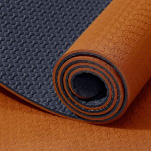 IUGA Yoga Mat Non Slip Anti-tear Yoga Mats Eco Friendly Hot Yoga Mat Thick Workout & Exercise Mat for Yoga, Pilates and Fitness (72"x 24"x 6mm)