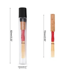 Beginner Oboe Reed Medium Soft,5pcs Oboe Reeds,Strength Medium Oboe Reed,Oboe Cork Reed,Soft Handmade Oboe Reed With Plastic Case/Tube For Beginners Oboe Accessories Professional Oboe Reed medium soft