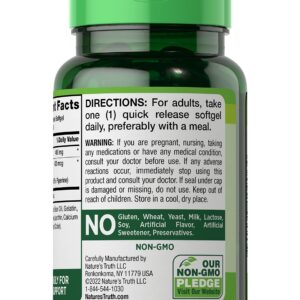 Nature's Truth Co-Q10 400mg | 40 Softgels | Maximum Strength Supplement | Enhanced Absorption | Non-GMO, Gluten Free