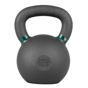 lifeline kettlebell weight – 24 kg/53 lb , black